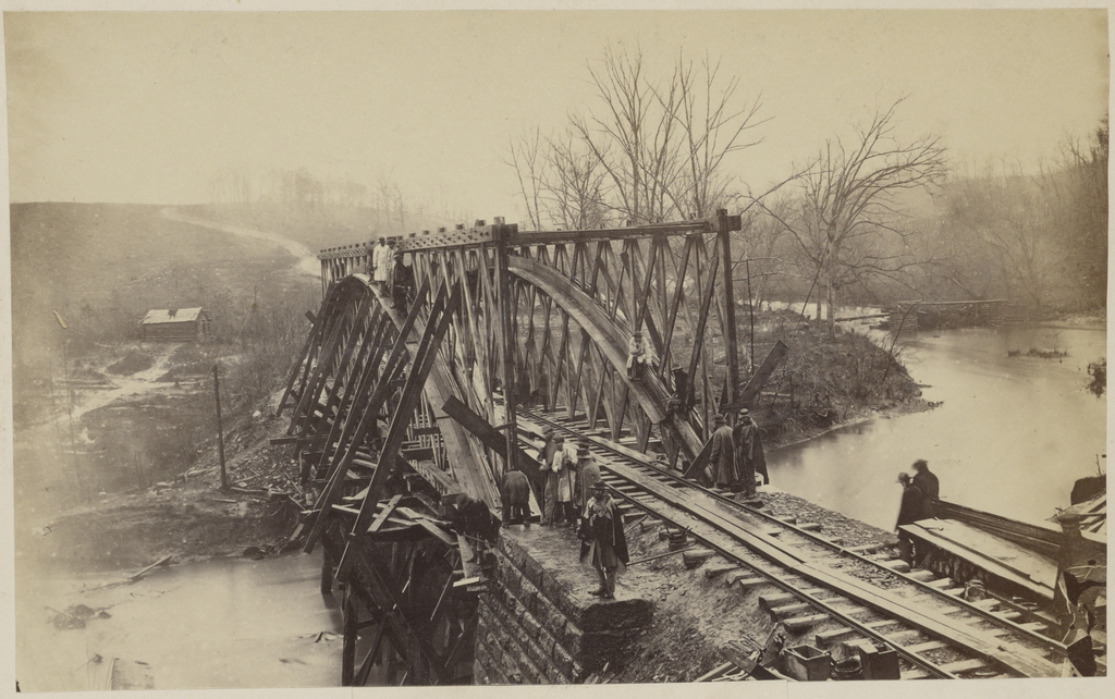 Bull Run Bridge. [April 18, 1863]. (Getty Museum)