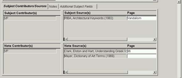 Sample Records | Getty Vocabulary Program Editorial Guidelines
